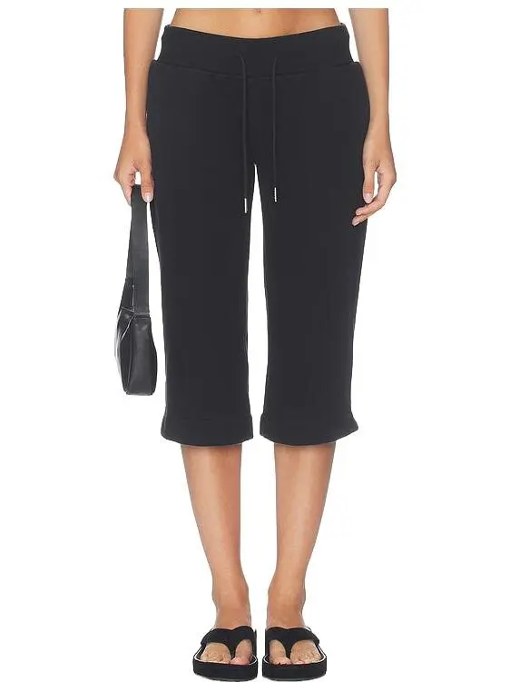 NIIHAI Capri Tracksuit Pant - Black