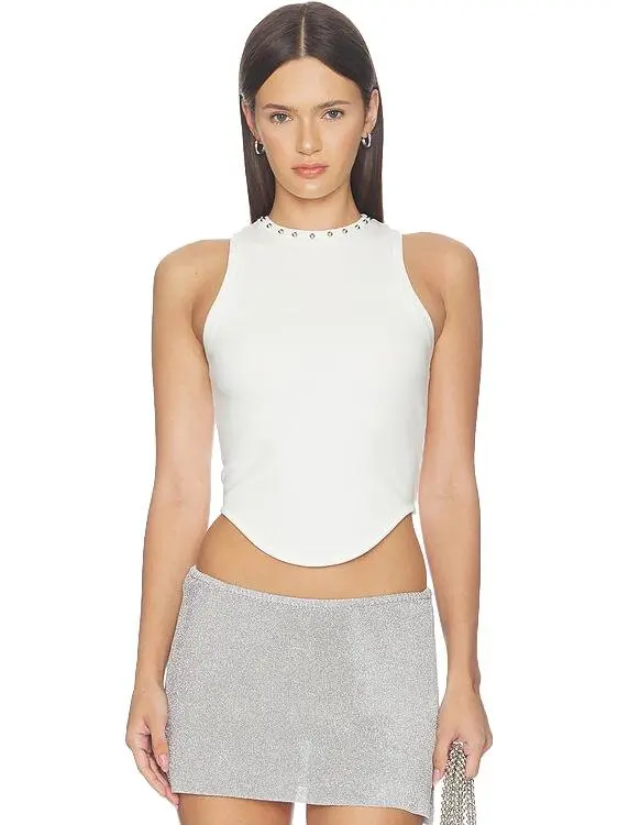 Miaou Jinx Tank Top - White