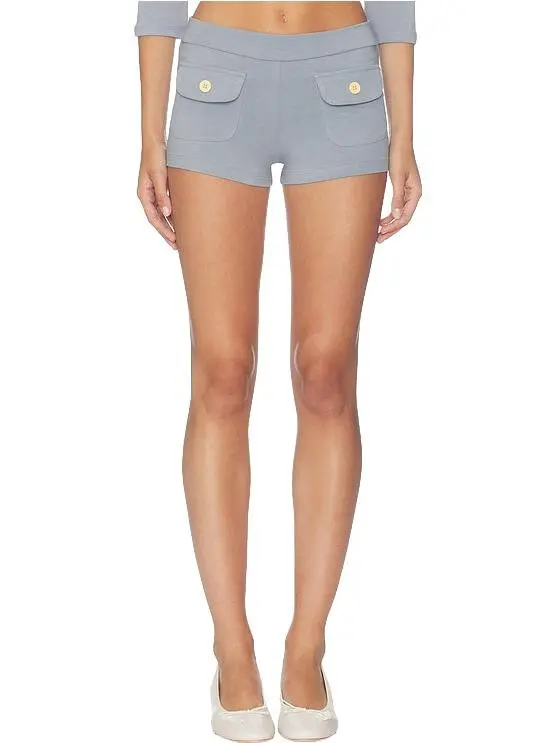 ODDLI Button Mini Short - Grey