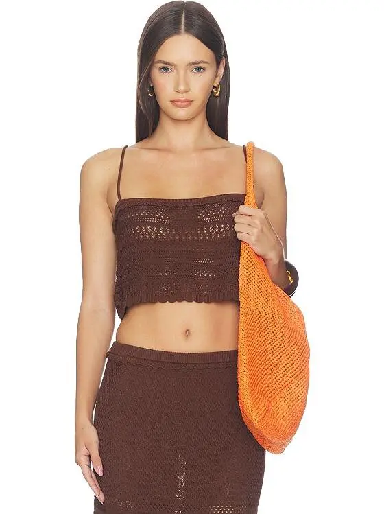 Devon Windsor Whitney Knit Top - Chocolate