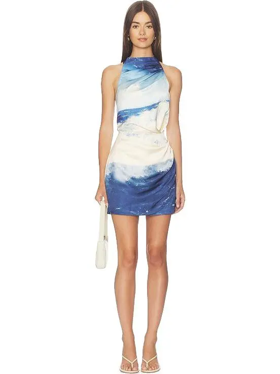 CURAAE BY ELLIATT Eska Halter Mini Dress - Blue