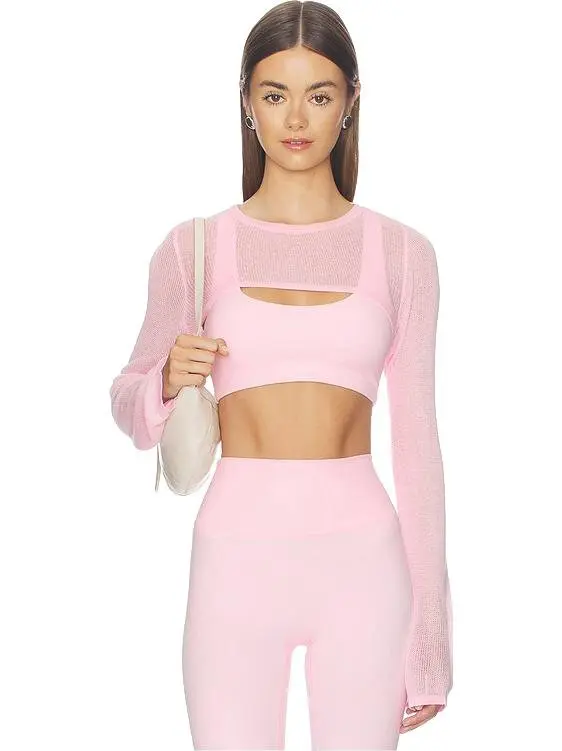 ASTORIA Longsleeve Shrug - Pink