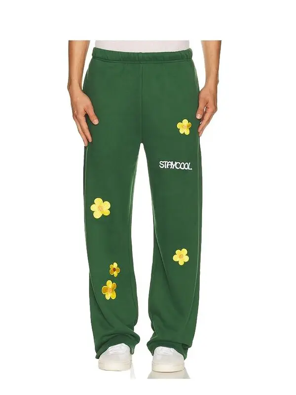 STAY COOL Sunflower Sweatpant In . Also - Green