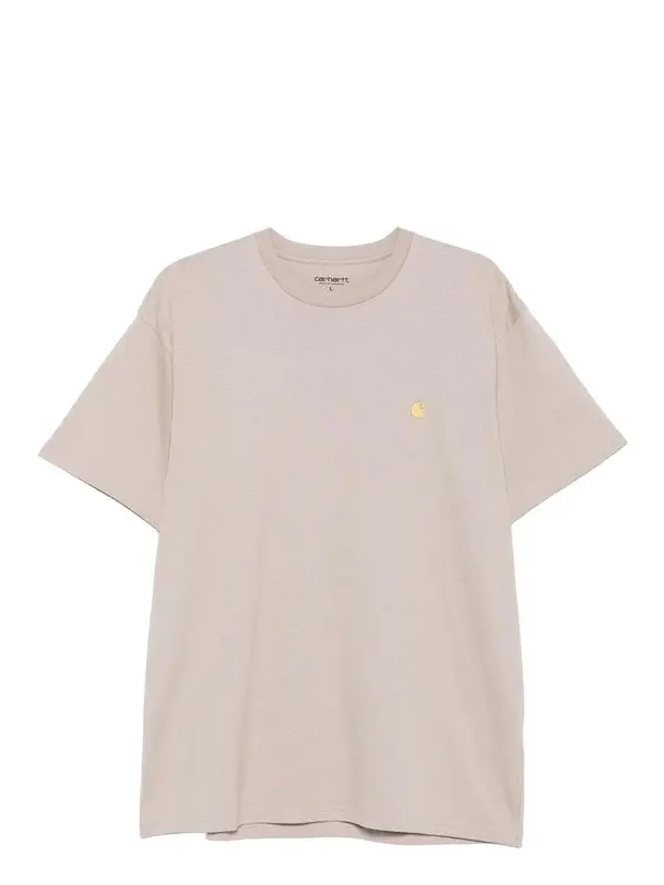 Carhartt Work In Progress Logo Cotton T-shirt - Grey