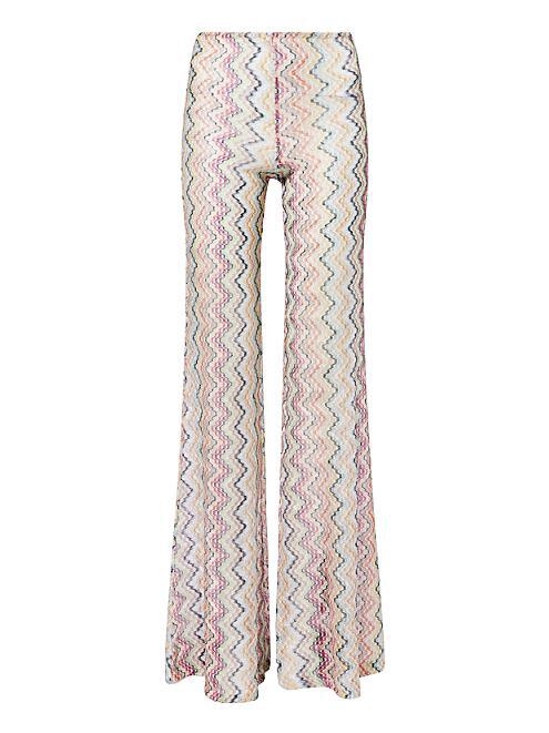 Missoni Zig-zag Flared Mesh Trousers - Multi