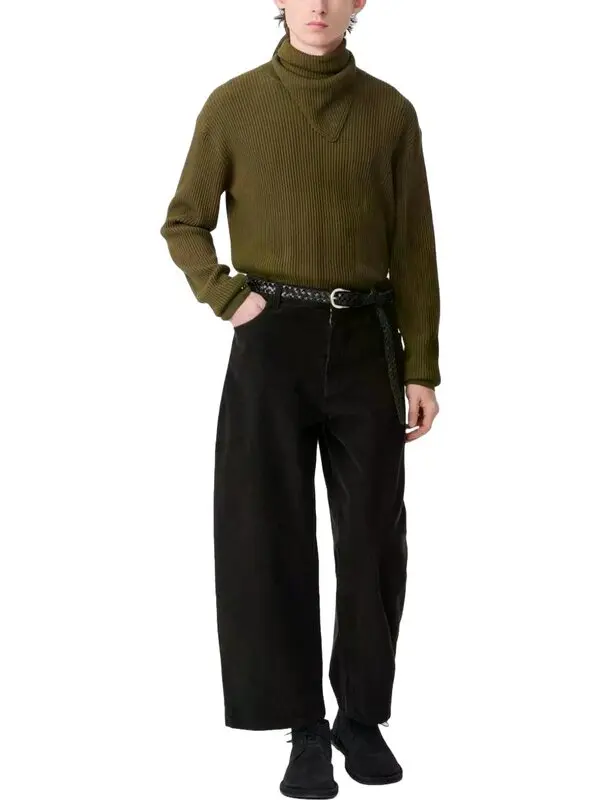 Studio Nicholson Riso Corduroy Wide-leg Trousers - Brown