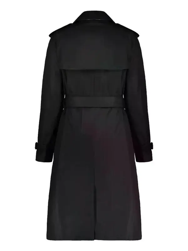 Burberry Double-breasted Belted Trench Coat - Black