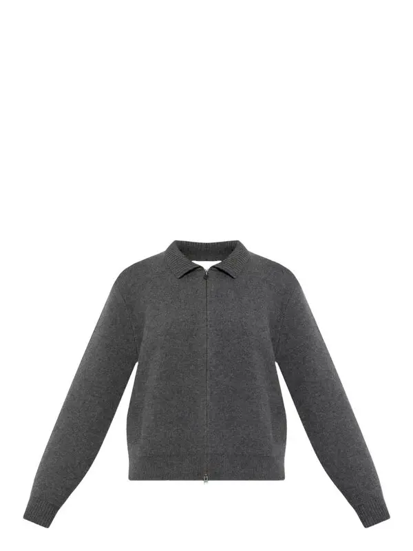 LISA YANG Aleya Cashmere Zip-up Cardigan - Grey