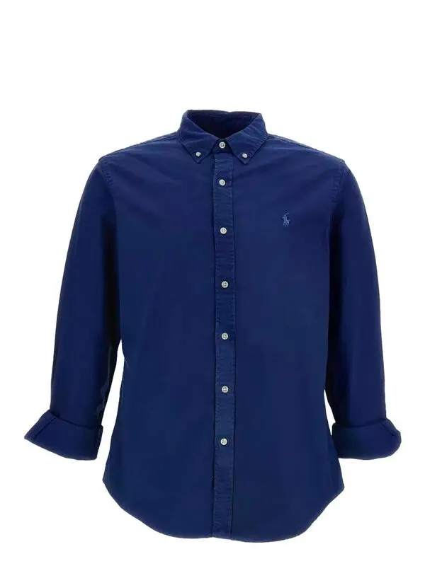 Polo Ralph Lauren Logo-embroidered Button-down Shirt - Blue