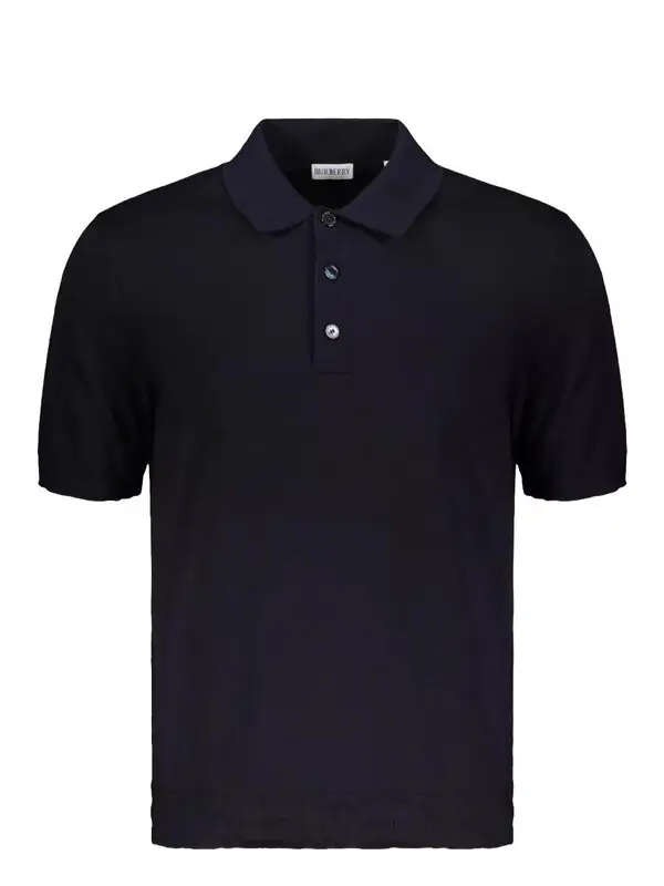 Burberry Short-sleeve Polo Shirt - Blue