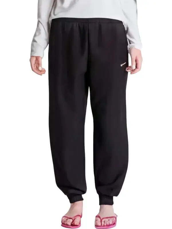 Nike Studio Fleece Track Pants With Embroidered Logo - Black