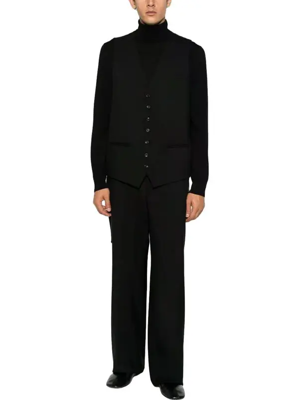 REVERES 1949 Buckle-strap Waistcoat - Black
