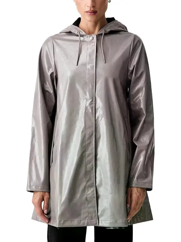 Rains A-line Hooded Raincoat - Grey