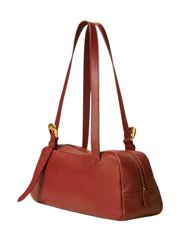 TWINSET Adjustable Leather Bowler Bag - Brown