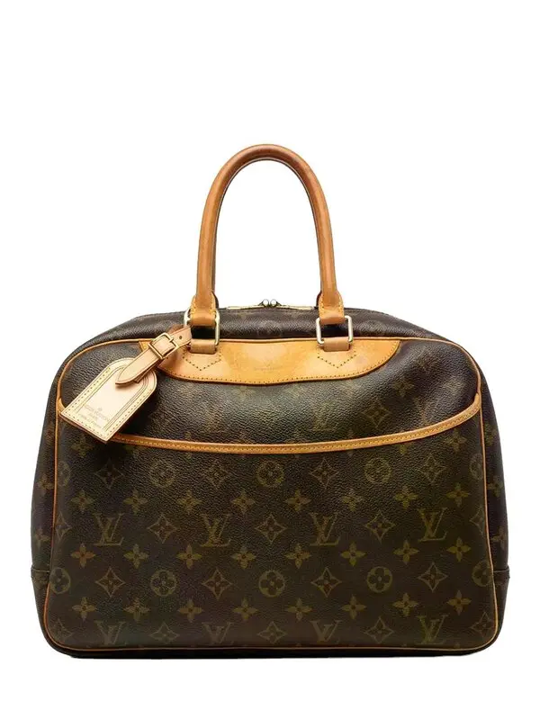 LOUIS VUITTON 1998 Monogram Deauville Handbag - Brown