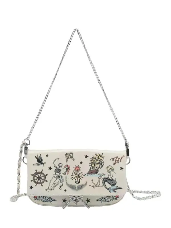 Zadig&Voltaire Rock Mini Tattoo Clutch - Neutrals