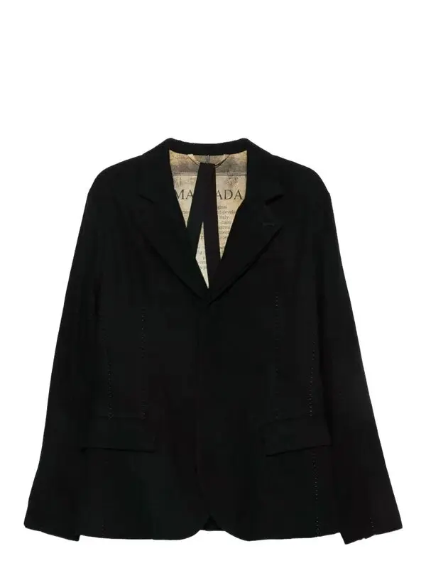 Masnada Single-breasted Blazer - Black