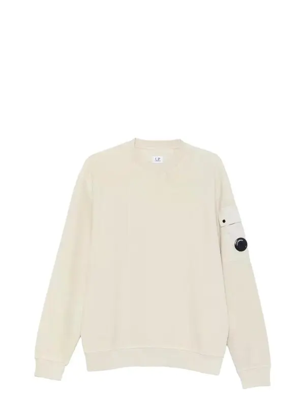 C.P. COMPANY Lens-detail Sleeve-pocket Sweatshirt - Neutrals