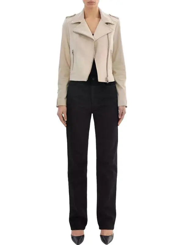 LAMARQUE Donna Leather Jacket - Neutrals