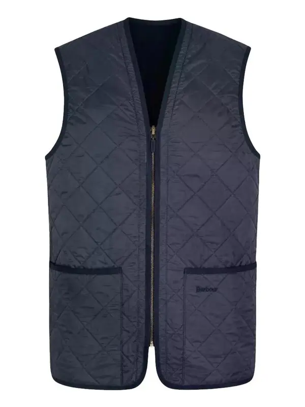 Barbour Polarquilt Zip-in Liner Waistcoat - Blue