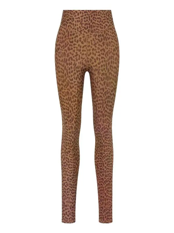 The Upside Javan Leopard-print Leggings - Brown