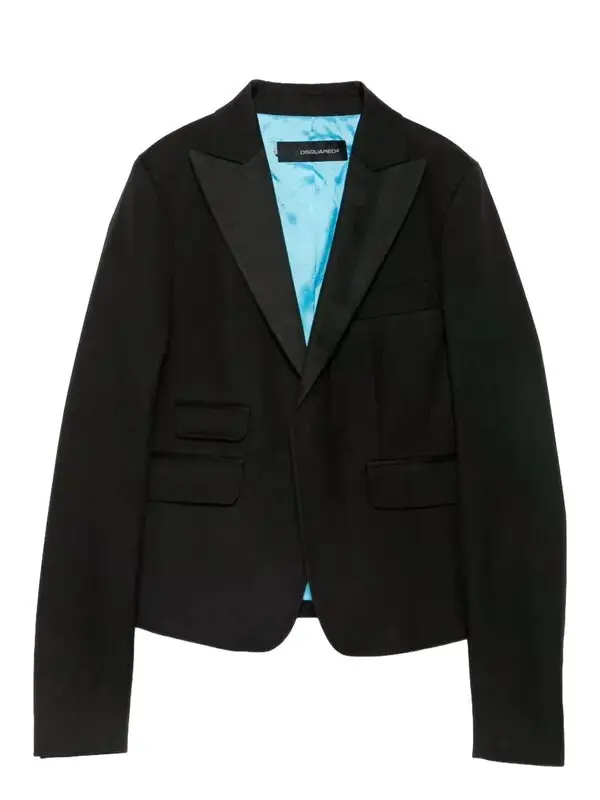 Dsquared2 2000s Peak-lapel Single-breasted Blazer - Black