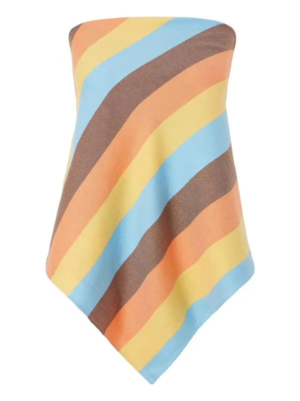 MARRAKSHI LIFE The Triangle Strapless Top - Orange