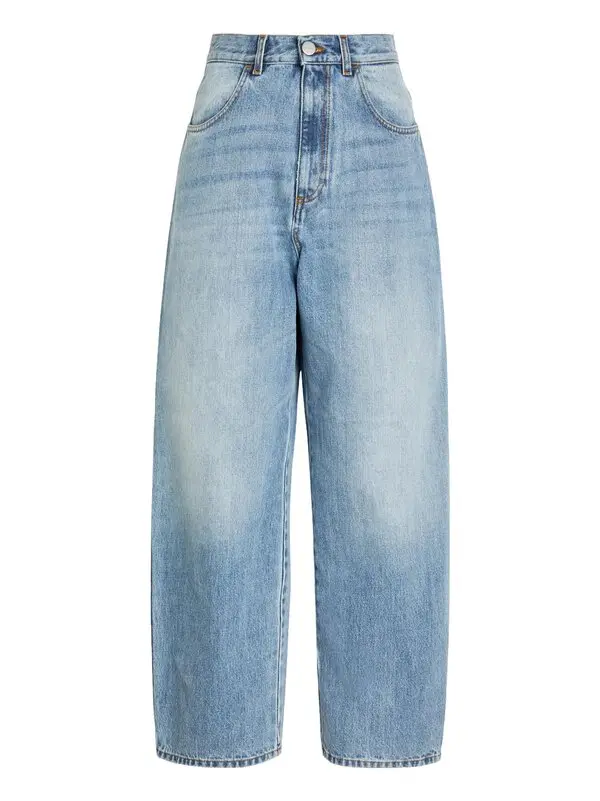 RÓHE Berber Barrel-leg Jeans - Blue