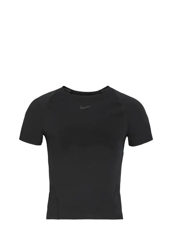 Nike Dri-fit Stretch-jersey Crewneck Top - Black