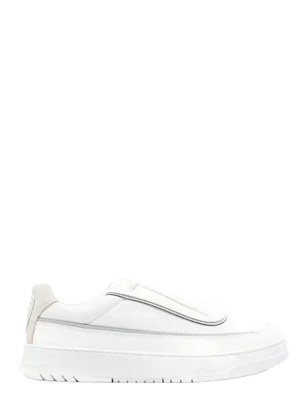 BLAUER. Leather Logo Detail Sneakers - White