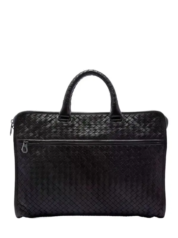 Bottega Veneta Nappa Intrecciato Business Bag - Brown