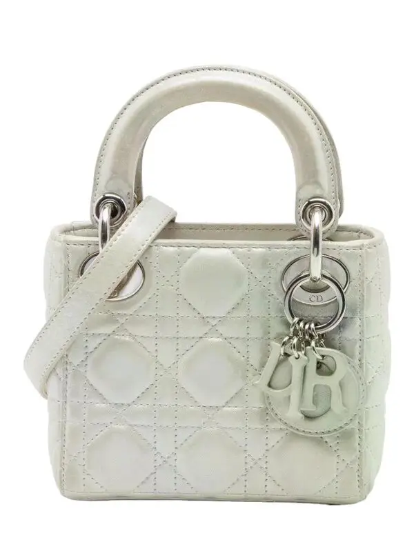 Dior Micro Lady Satchel - Silver