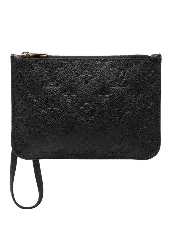 LOUIS VUITTON Monogram Empreinte Loop Pouch - Black