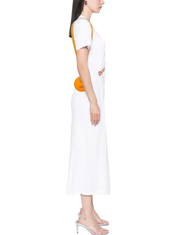 Jacquemus Leather Le Pitchou Coin Purse On Strap Crossbody Bag - Orange