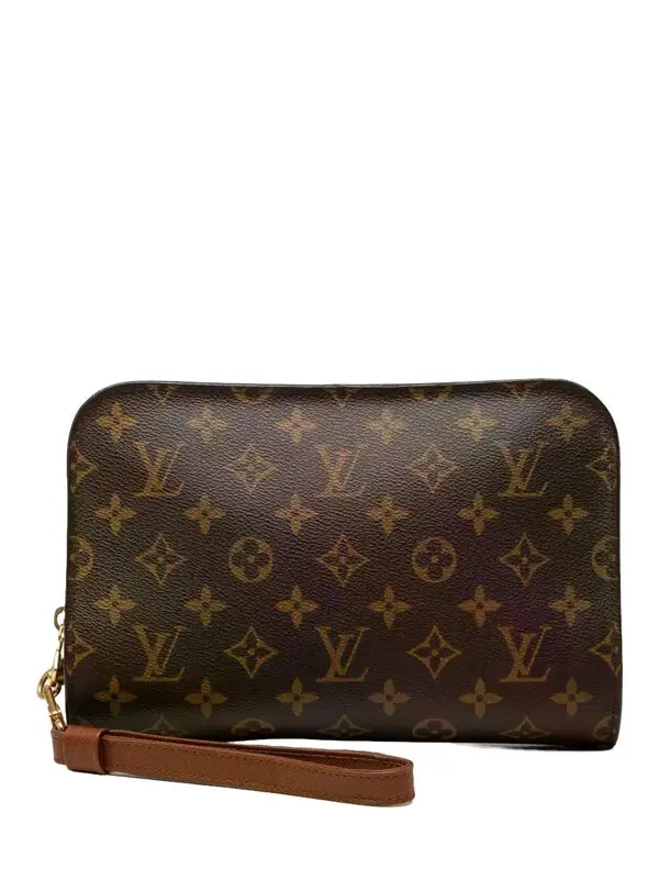 LOUIS VUITTON Monogram Orsay Clutch Bag - Brown