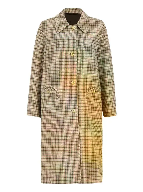 BLAZÉ MILANO Agape Check-pattern Coat - Neutrals