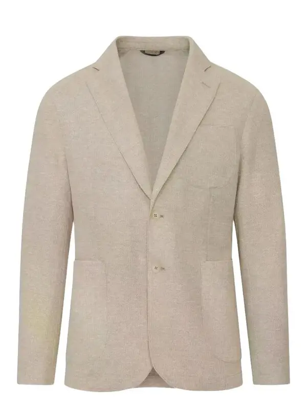 PATRICK ASSARAF Single-breasted Patch-pocket Blazer - Neutrals