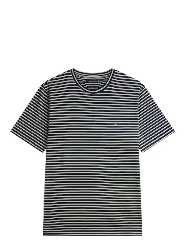 Tommy Hilfiger Striped Cotton T-shirt - Blue