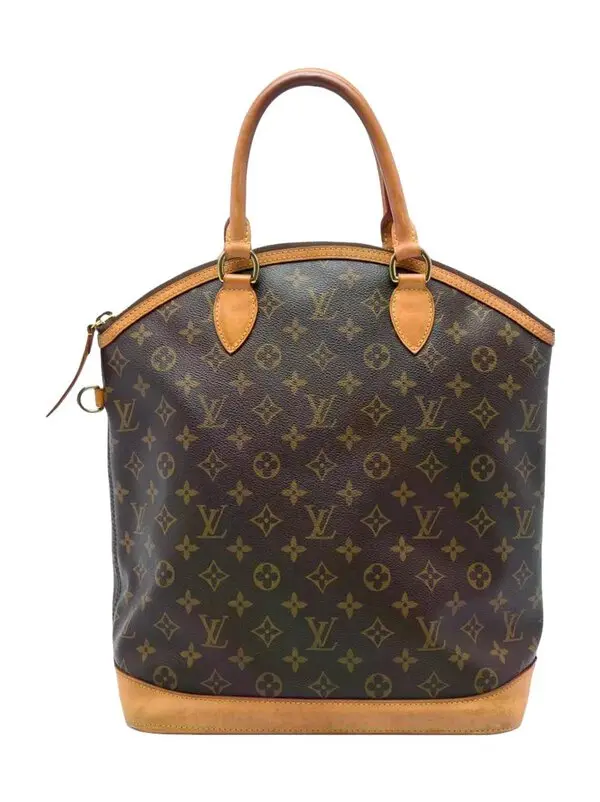 LOUIS VUITTON Monogram Lockit Vertical Handbag - Brown