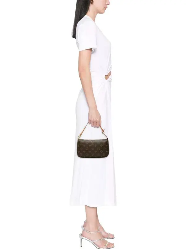 LOUIS VUITTON Monogram Pochette Accessoires Shoulder Bag - Brown