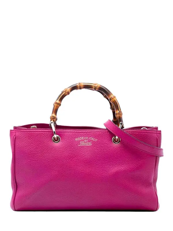 Gucci Bamboo Shopper Satchel - Pink