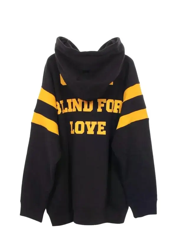 Gucci Cotton Graphic Print Hoodie - Black