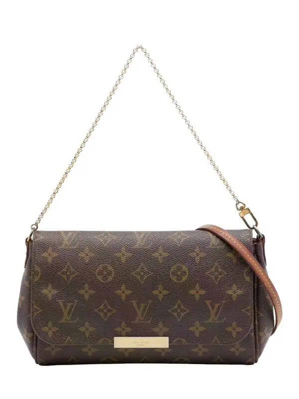 LOUIS VUITTON Monogram Favorite Mm Satchel - Brown