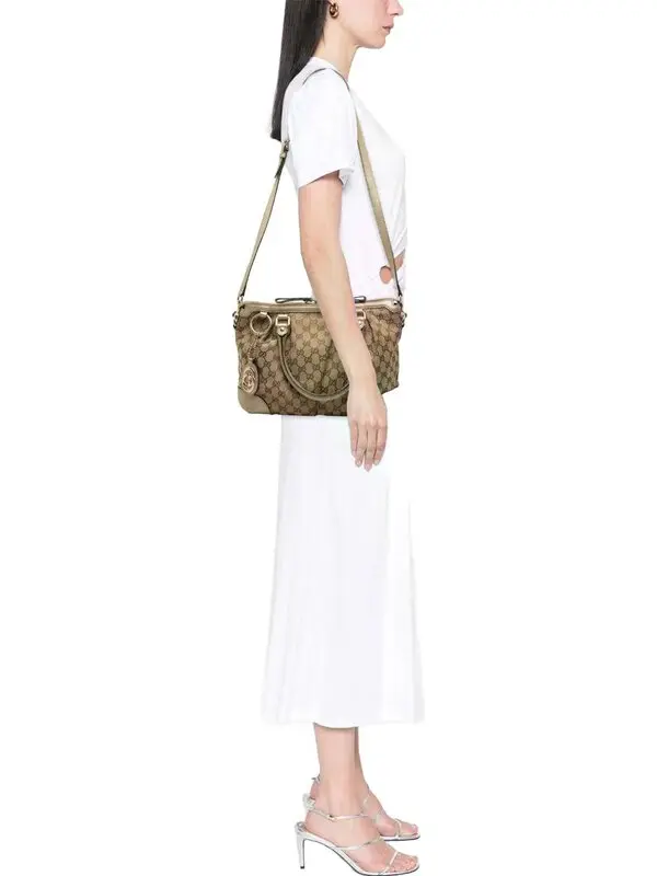 Gucci Gg Canvas Sukey Satchel - Neutrals
