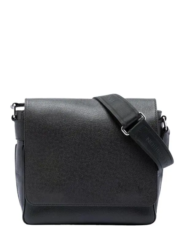 LOUIS VUITTON Taiga Roman Mm Crossbody Bag - Black