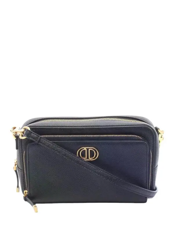 Dior Caro Double Pouch Shoulder Bag - Black
