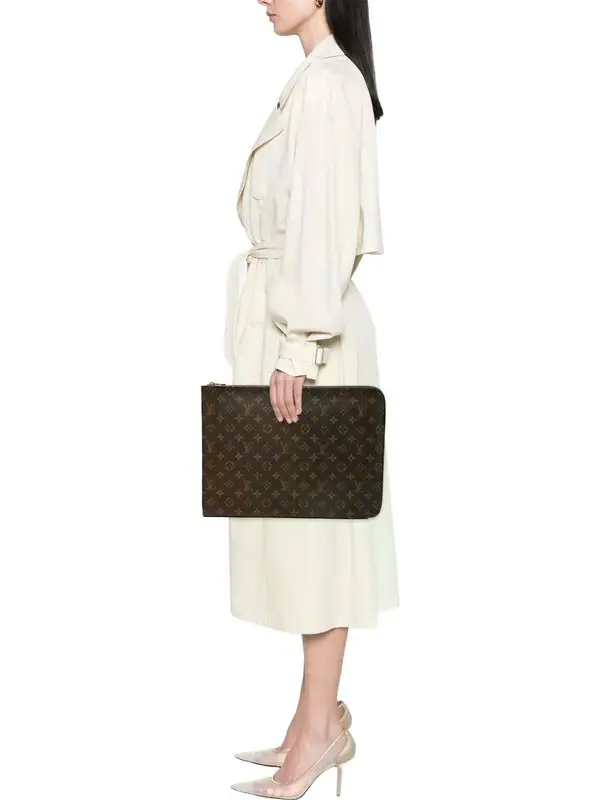 LOUIS VUITTON Monogram Canvas Documents Portfolio - Brown