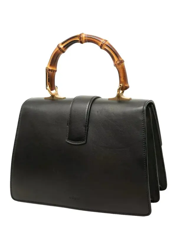 Gucci Dionysus Bamboo Top Handle Satchel - Black