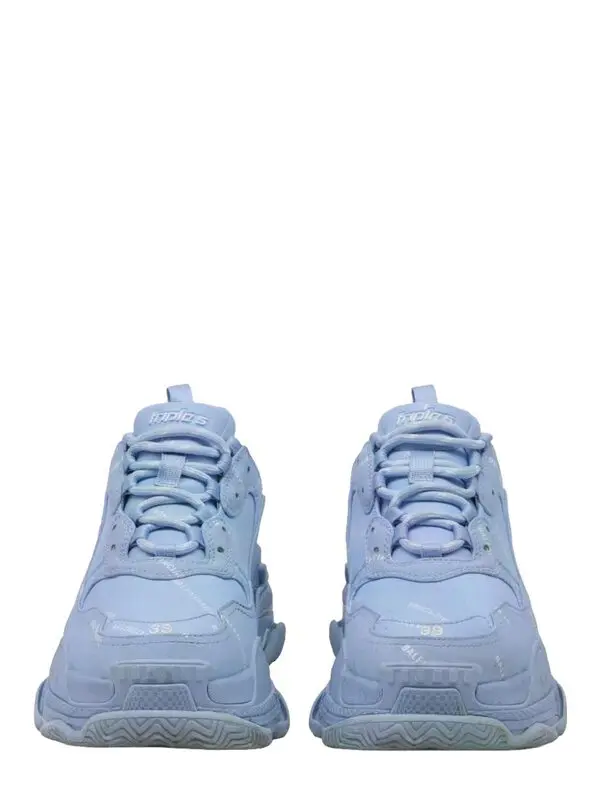 Balenciaga Triple S Logo-print Sneakers - Blue