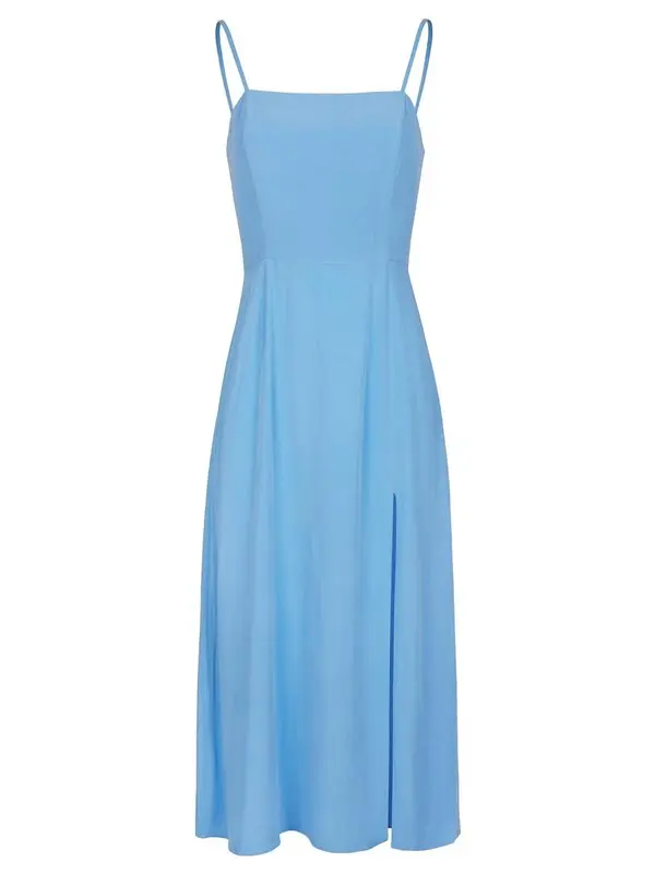 FOREVER YOUNG THE LABEL Athenais Viscose Dress - Blue